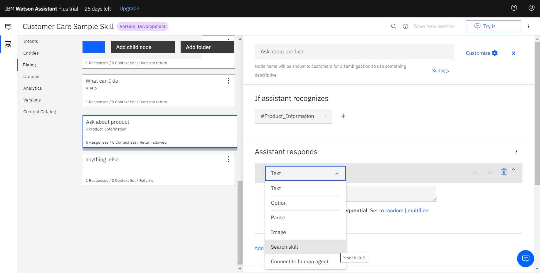 AI-driven Conversational UI enriched with Search Skills - Codemotion