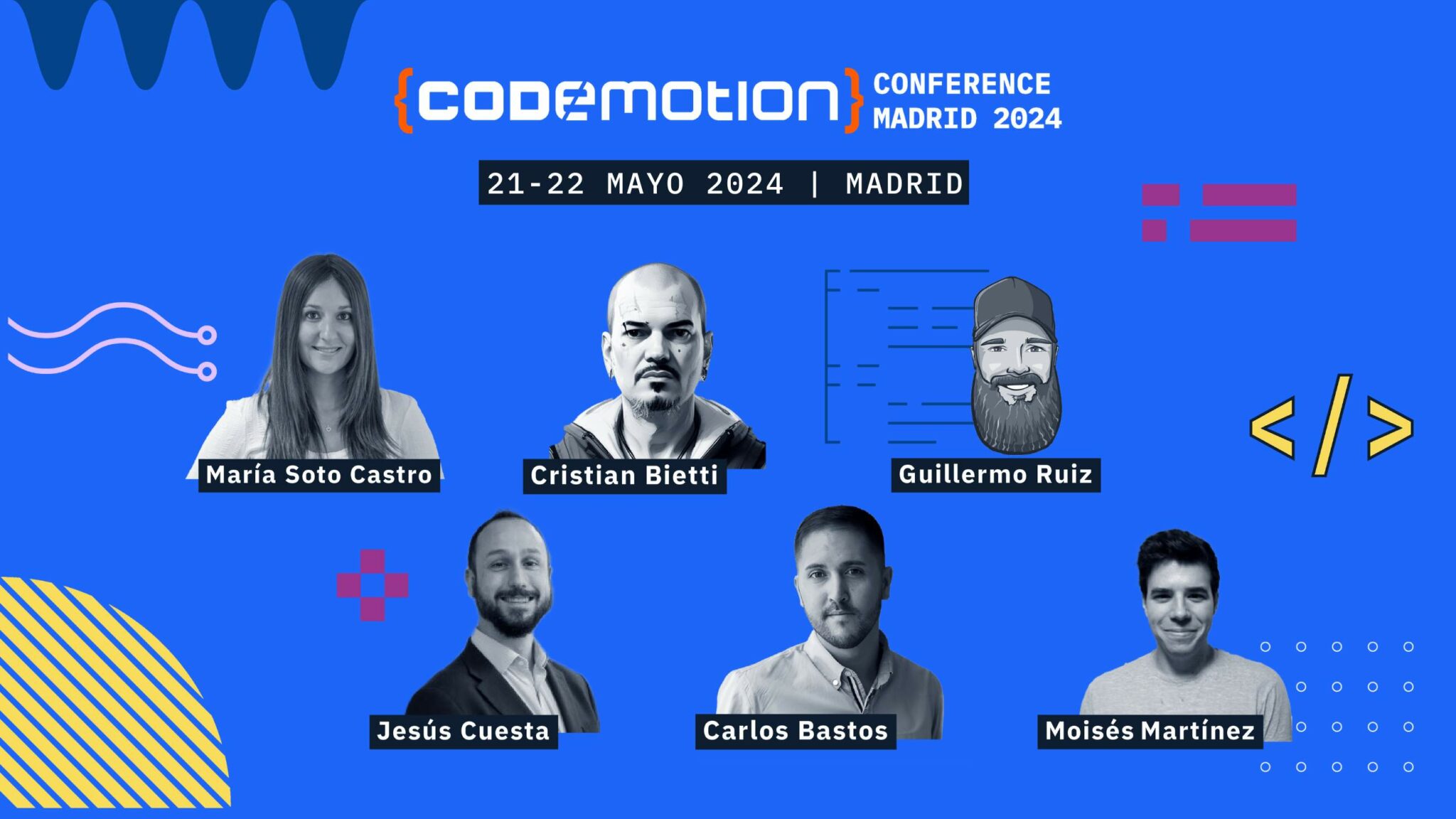 ¡Segunda ronda de Speakers de Codemotion Madrid 2024!